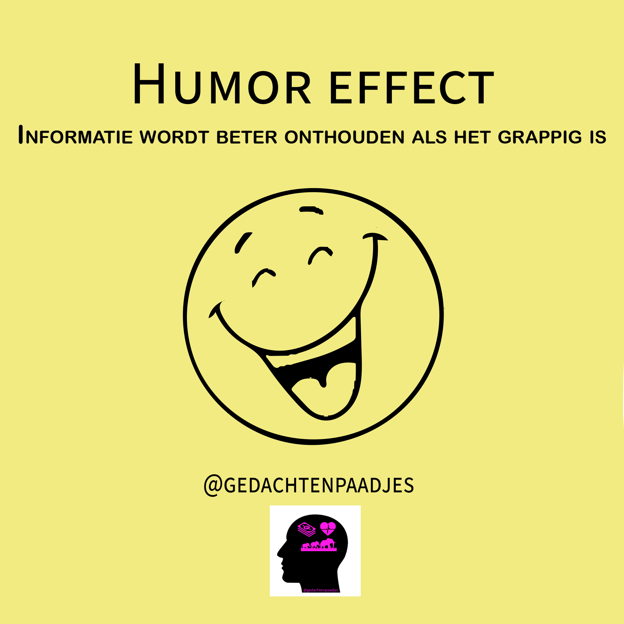De gedachtenpaadjes collectie - Humor effect